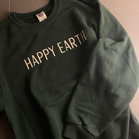 Happy Earth | Sweaters | Happy Earth Crewneck | Poshmark